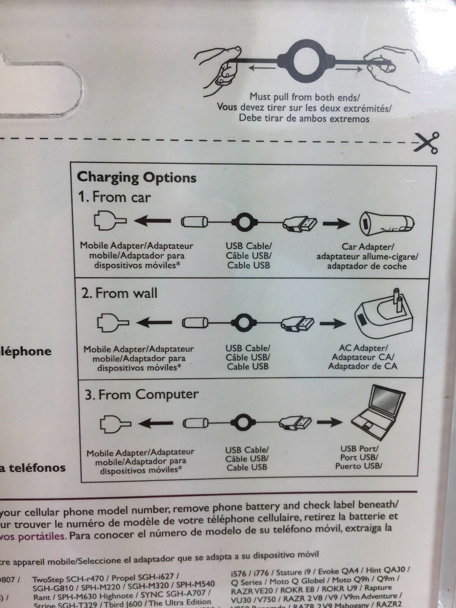 Philips Multi Brand All Purpose Charger Kit Car Wall Usb SJA2184H ...