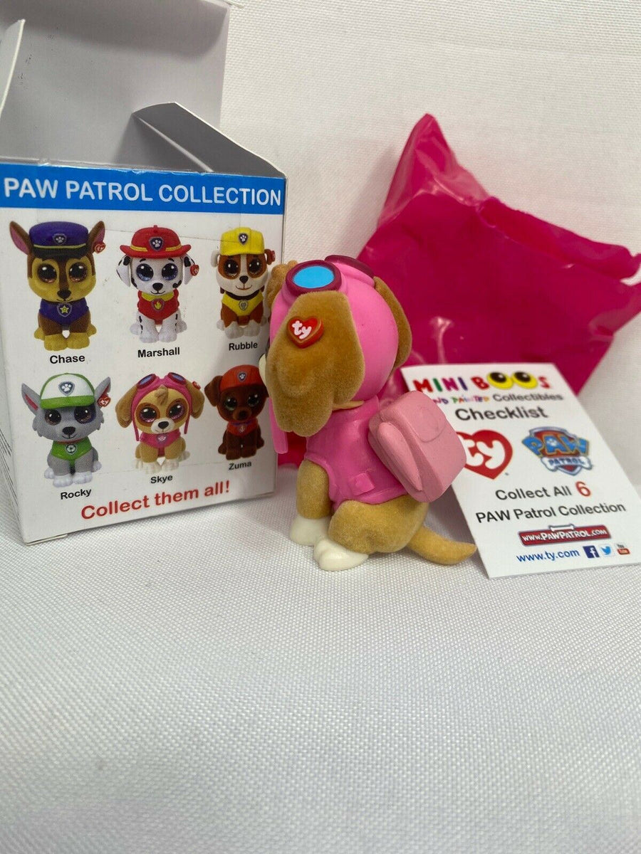 Skye Ty Paw Patrol Mini Boo Handpainted Collectible 2018 New – Face Plant