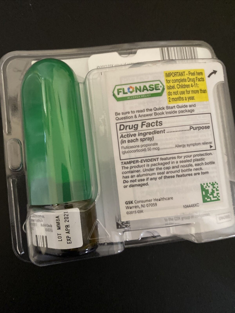 Flonase Allergy Relief Nasal 60 Metered Spray Non-Drowsy 4/21 COMBINE ...