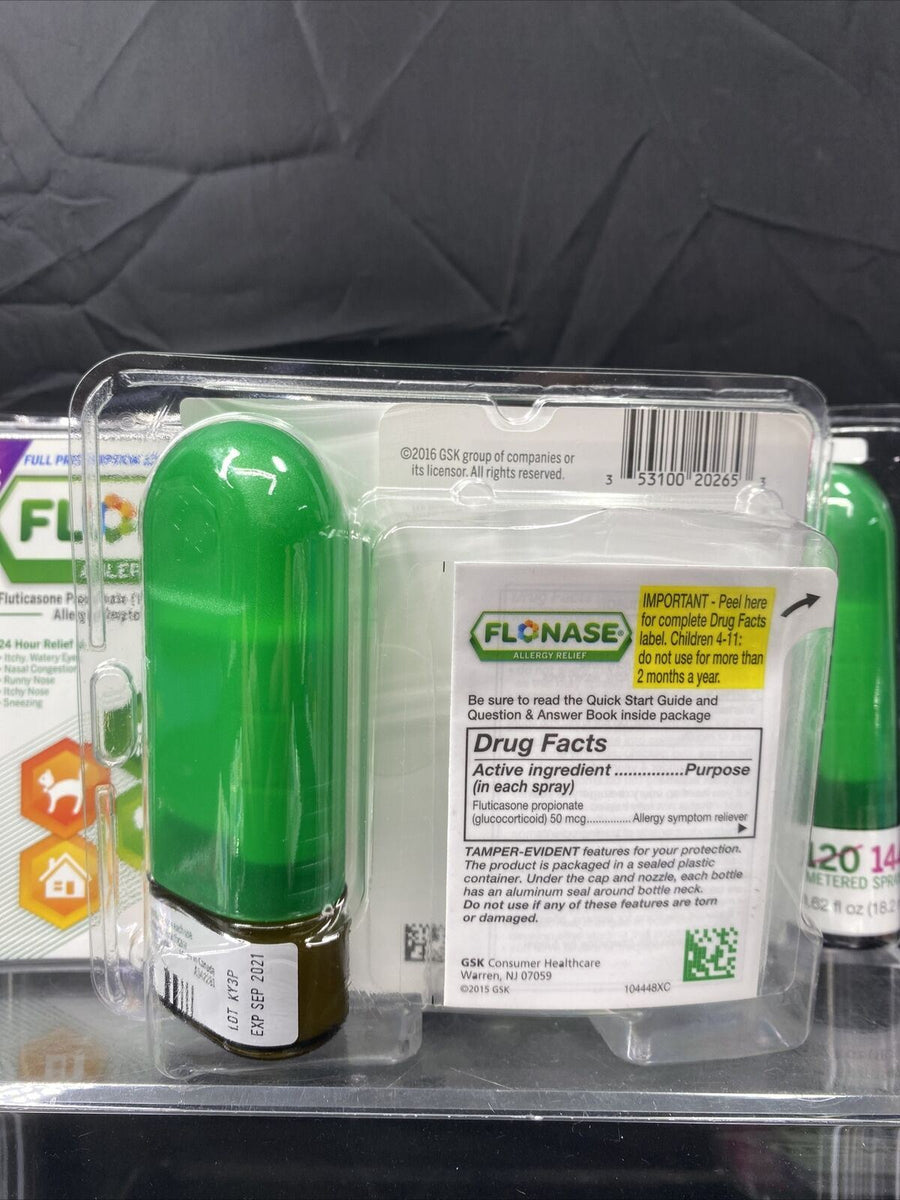(3) Flonase Allergy Relief Nasal 3x 144 Meter Spray 432ct Non-Drowsy ...