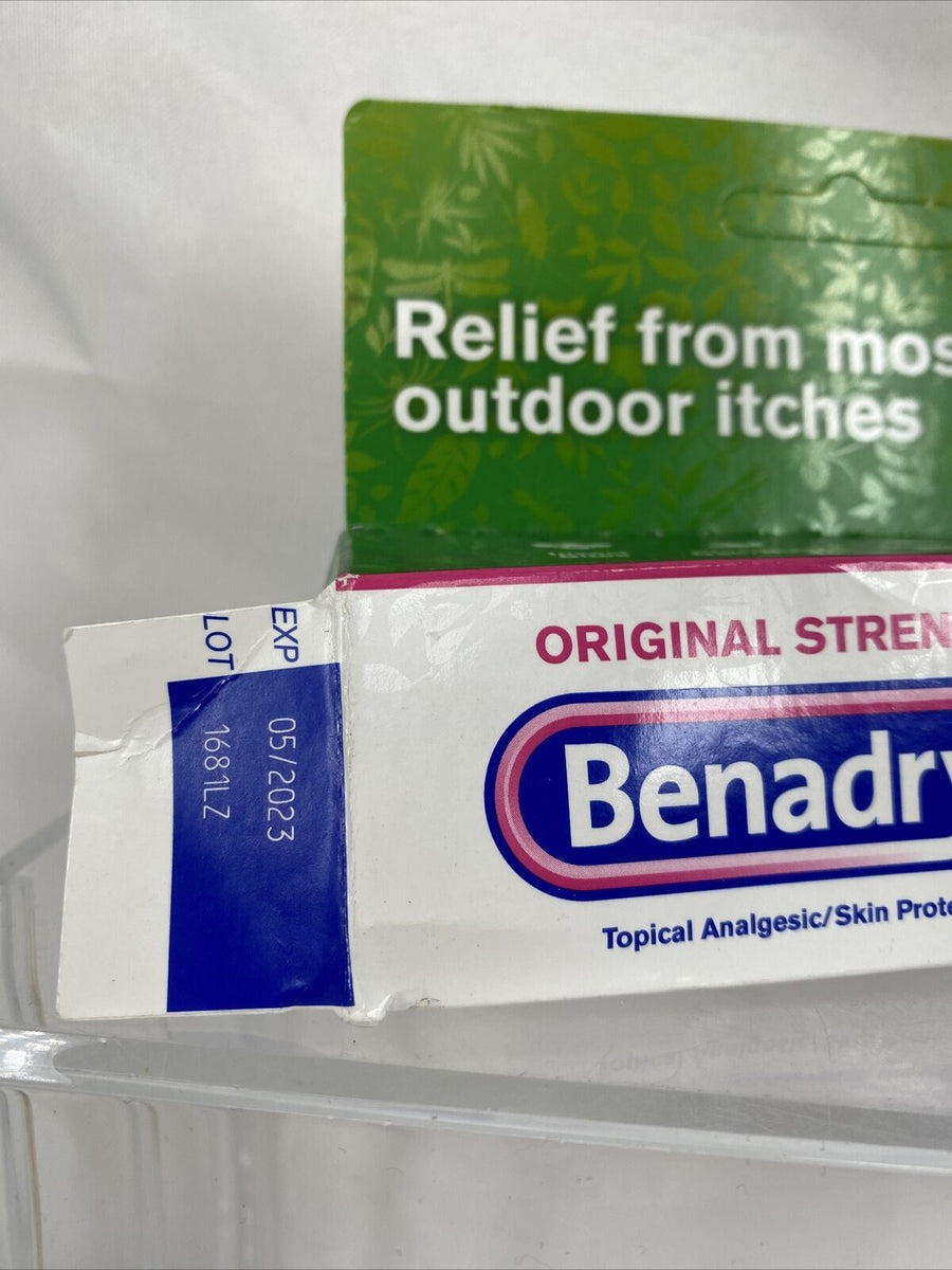 Benadryl Itch Stopping Creme Original Strength 1 oz 5/23 – Face Plant