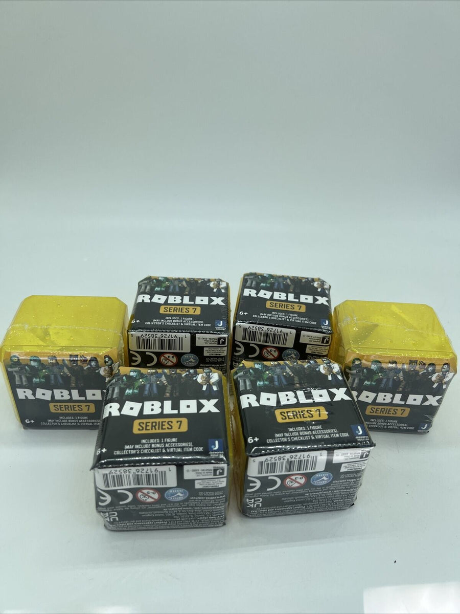 (6) ROBLOX Series 7 Celebrity Mystery Blind Figure Boxes YELLOW BOX ...