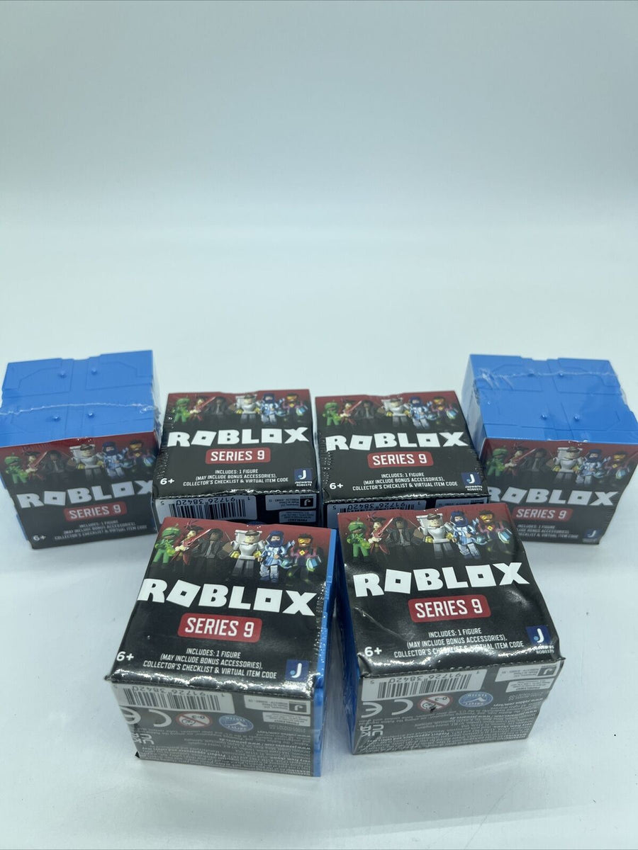 (6) ROBLOX Series 9 Celebrity Mystery Blind Figure Boxes Blue BOX ...