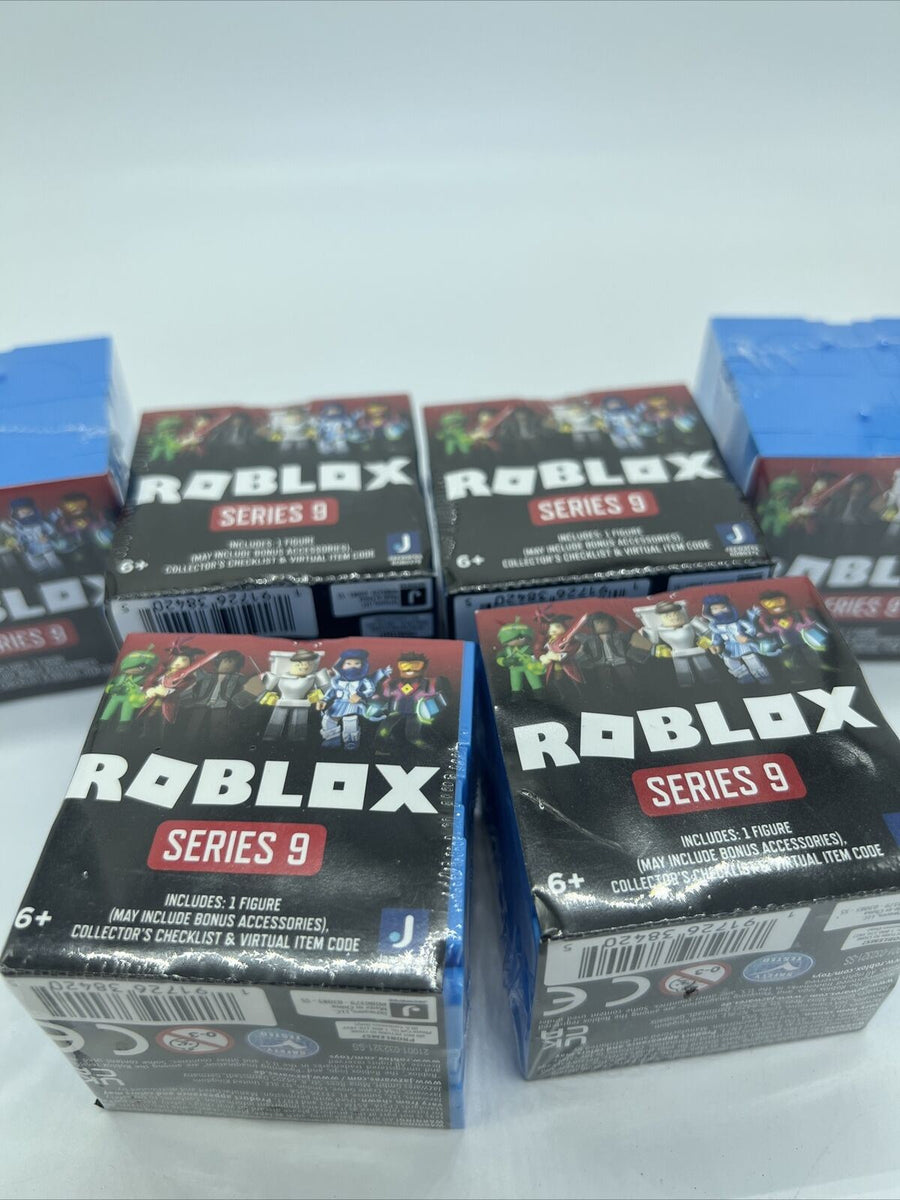 (6) ROBLOX Series 9 Celebrity Mystery Blind Figure Boxes Blue BOX ...