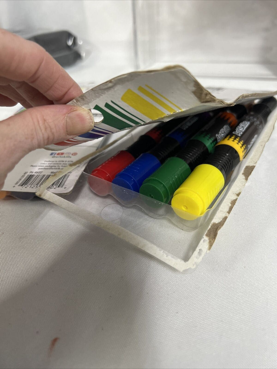 (2) ArtSkills Project Markers Dual End Poster Making Arts and Crafts 8 ...