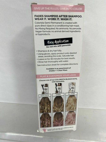 L'Oréal #SoftPink300 300 Light Pink Colorista Hair Color Highlight COM ...