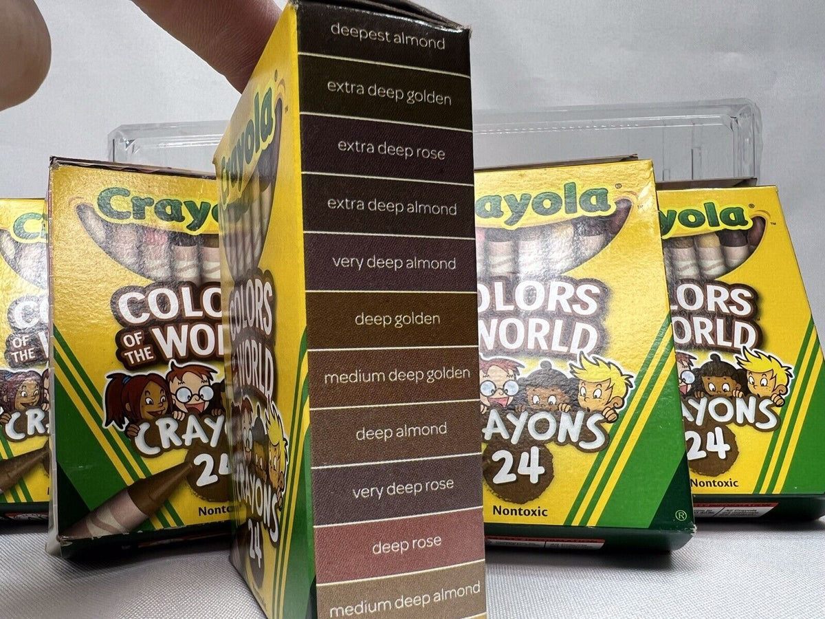 (5) Crayola Colors Of The World Crayon 24 Crayons Each – Face Plant