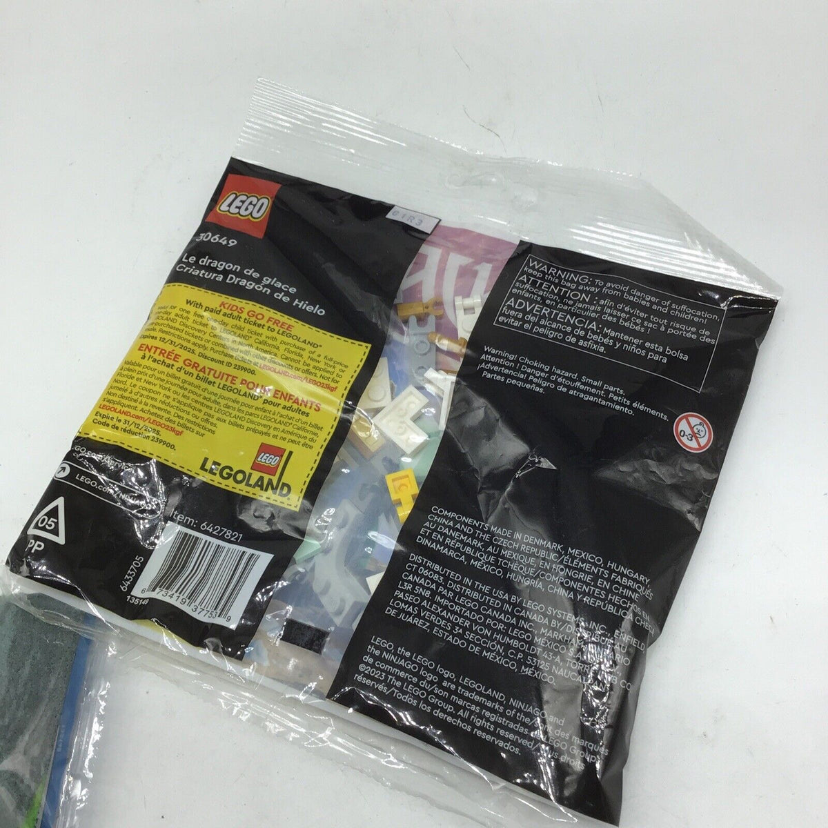 Lego 2023 Ninjago Ice Dragon Creature 30649 Poly Bag Complete Set COMB ...