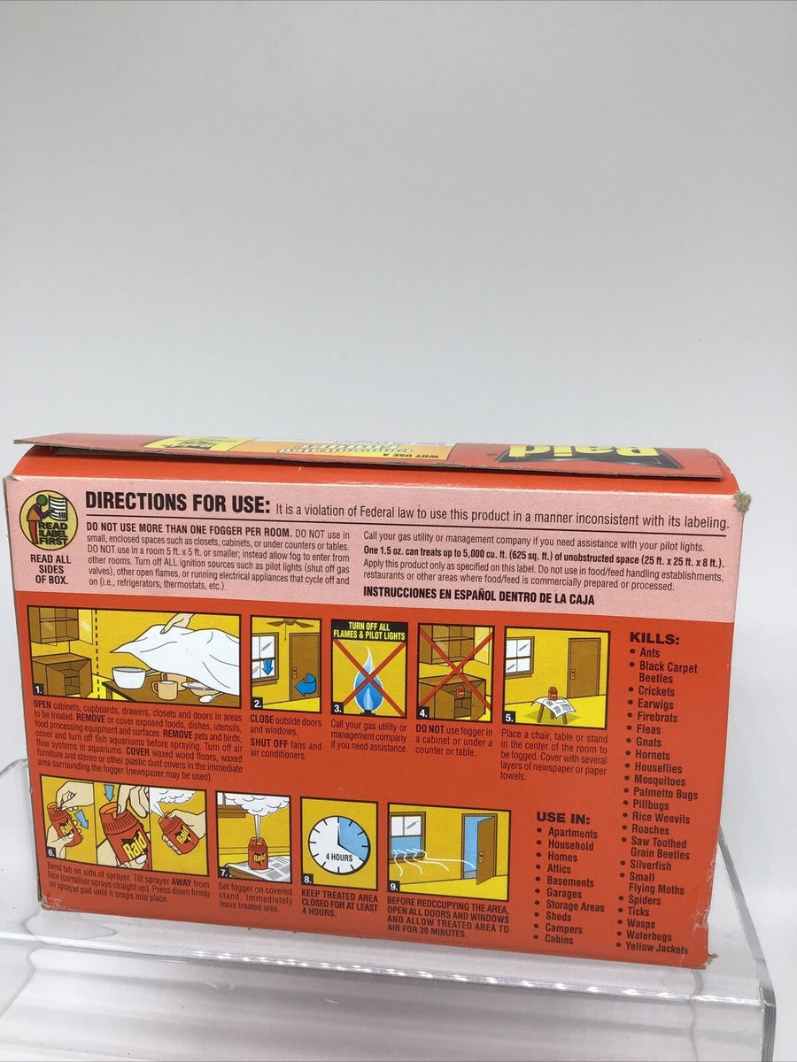 Raid Max Fogger Defense System Insect Repellant 5,000 cu. ft. NEW ...