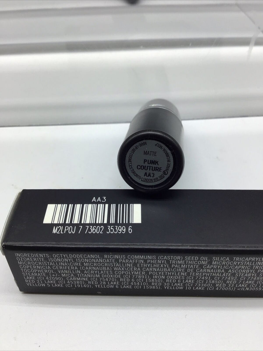 BNIB Mac Punk Couture Matte Purple Lipstick Limited Edition w/receipt ...