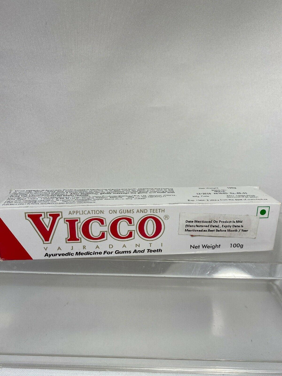Vicco Vajradanti Toothpaste | Ayurvedic Herbal Toothpaste / 100g – Face ...