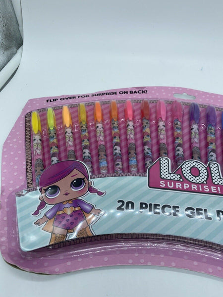 LOL Surprise! 20 Piece Gel Pen Set Assorted Ink Colors For ages 3+ Non ...