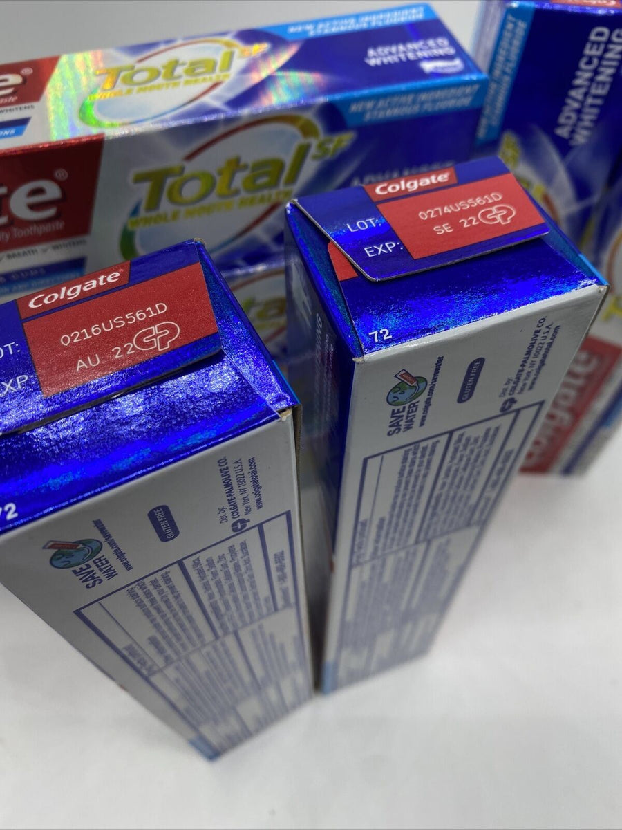 (8) Colgate Total SF Advanced Whitening Paste Toothpaste 5.1oz. 8/22 ...