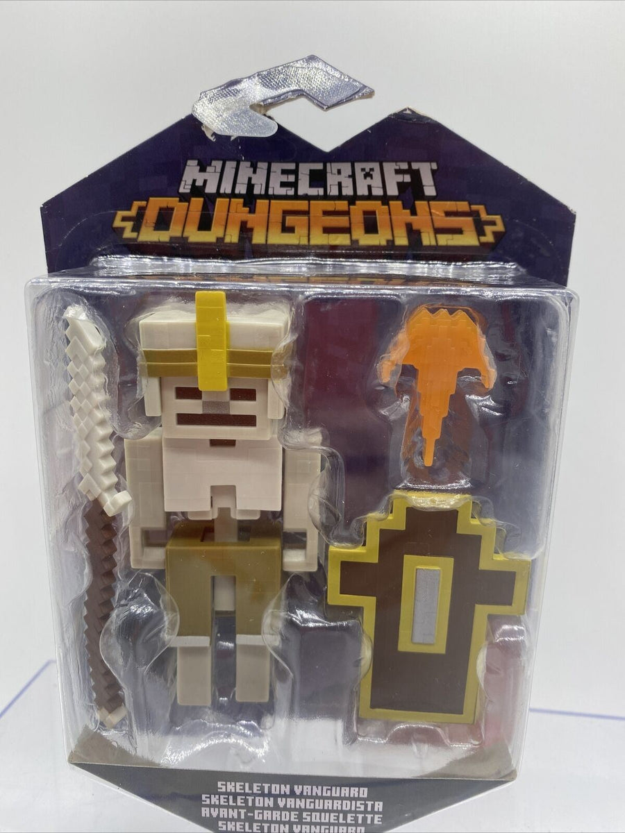 Minecraft Dungeons Skeleton Vanguard 3.25" Action Figure Mattel Mojang ...