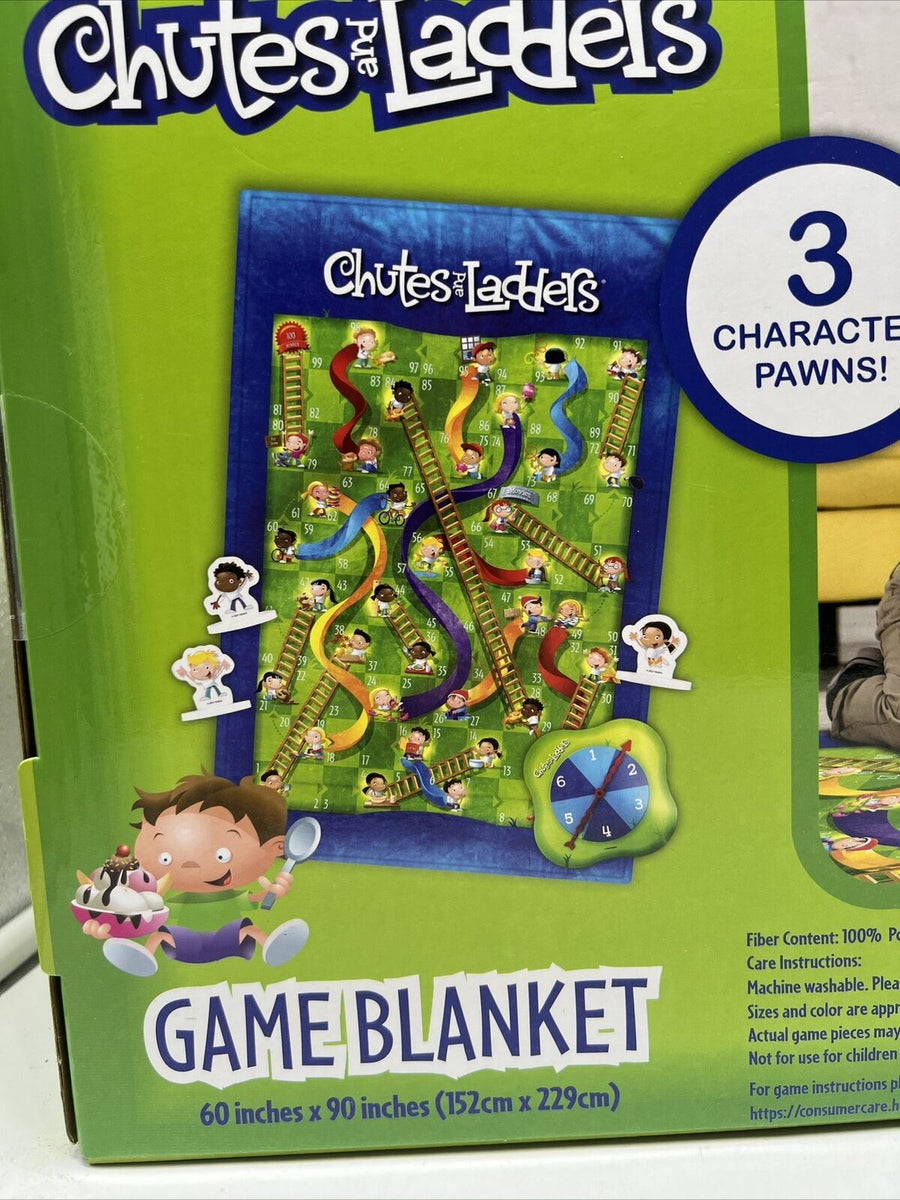 CHutes And Ladder GAME BLANKET 60IN X 90IN Huge Life Size Party Cook O ...
