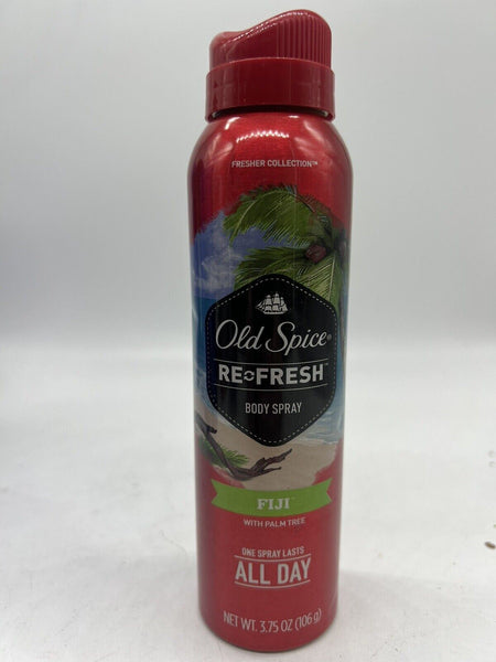 Old Spice Refresh Fiji Palm Tree Deodorant Anti-Perspirant Dry Body Sp ...