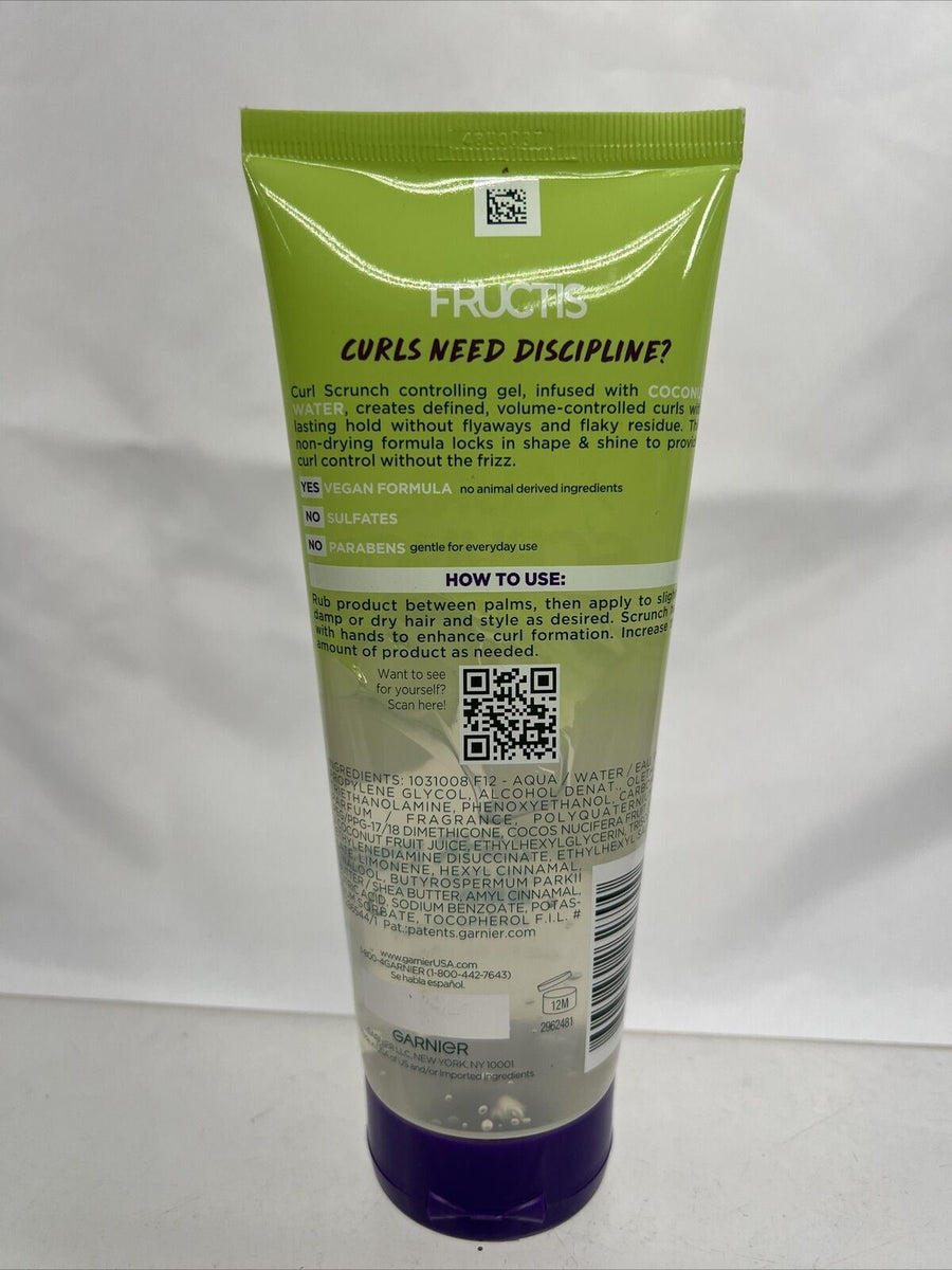 Garnier Fructis Style Curl Scrunch Controlling Gel 6.8 oz – Face Plant