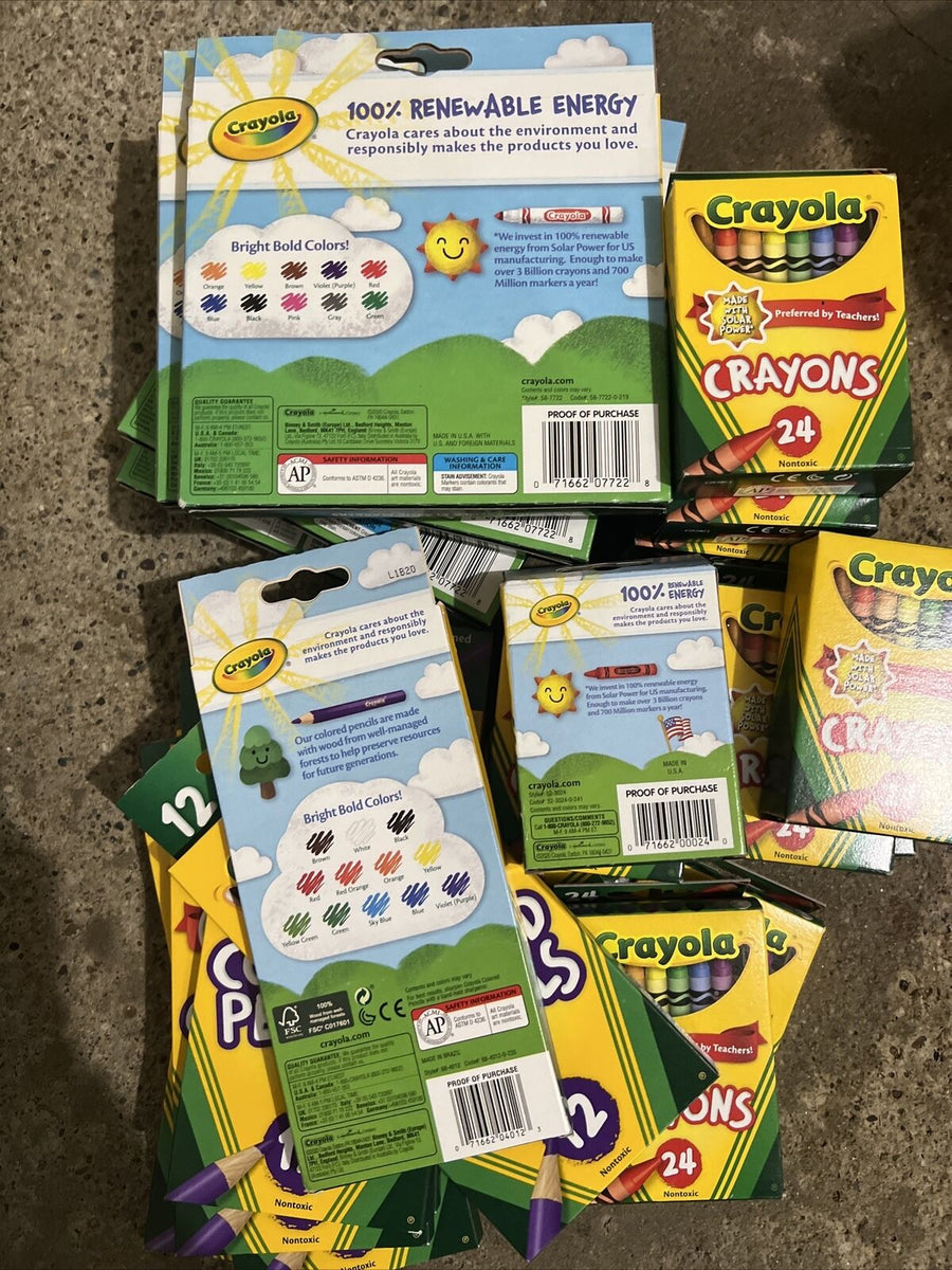 (26) Crayola Crayons , Markers, Colored Pencils, Kids Craft Teacher St ...
