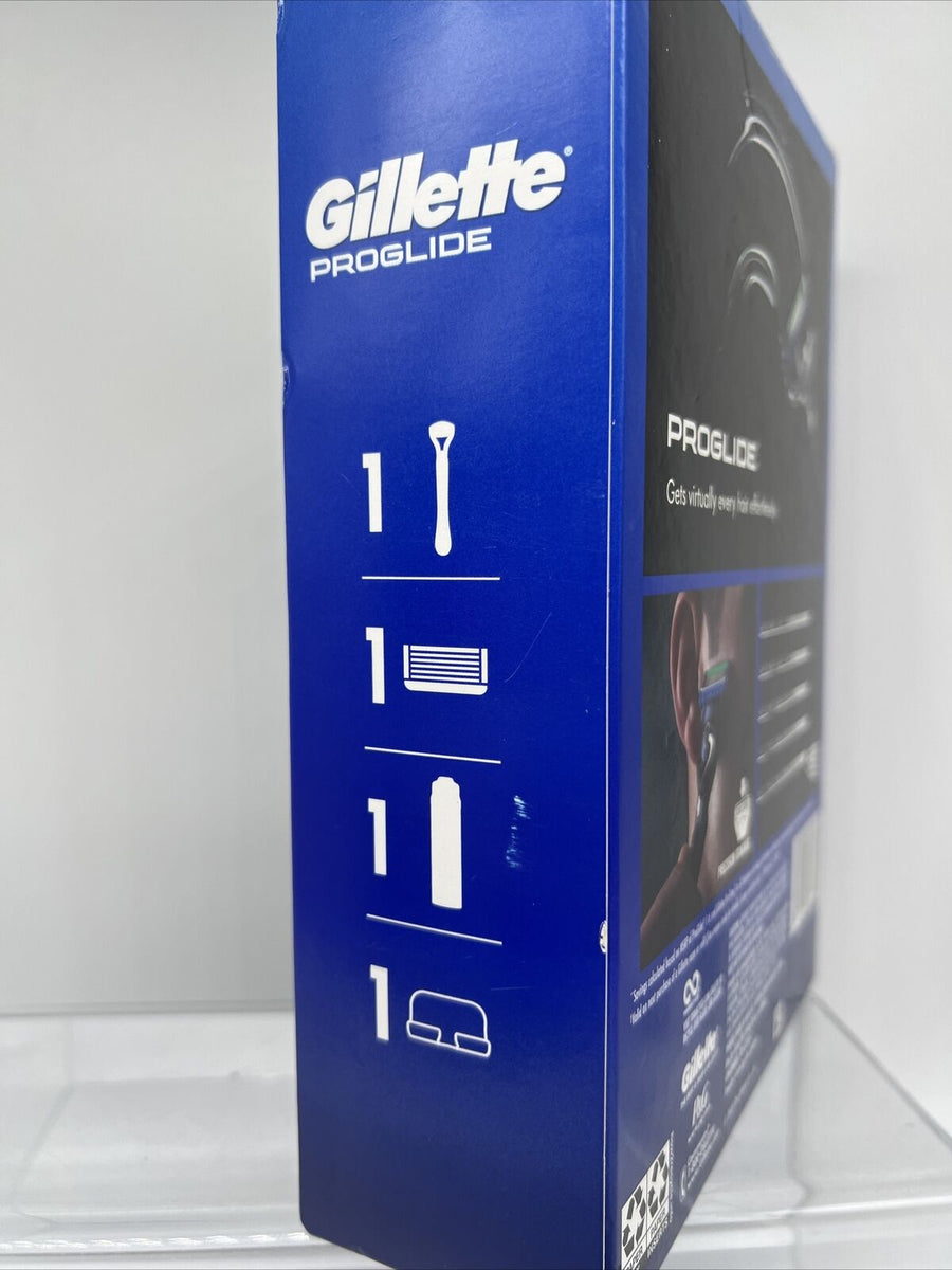 GILLETTE PROGLIDE Sensitive Gift Pack- One 5-Blade Razor, 1 Hook & 7oz ...