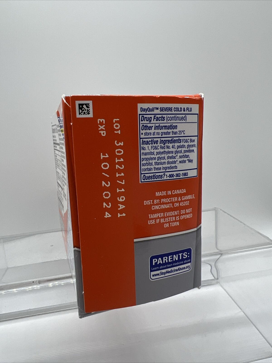 Vicks DayQuil & Super C Convenience Pack Cough Cold Fly 52 total caps ...